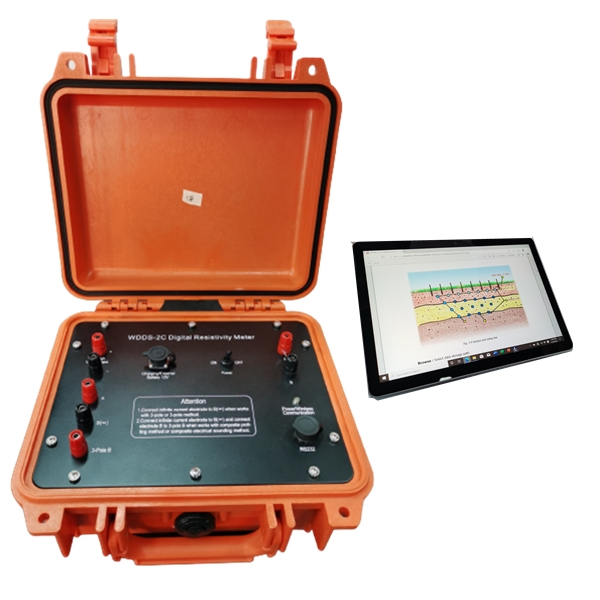 Geoelectrical ,geophysical equipment, resistivity meter, induced ...