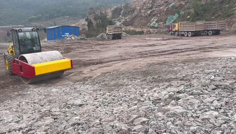 Measuring the compaction degree of rockfill dam materials using ...